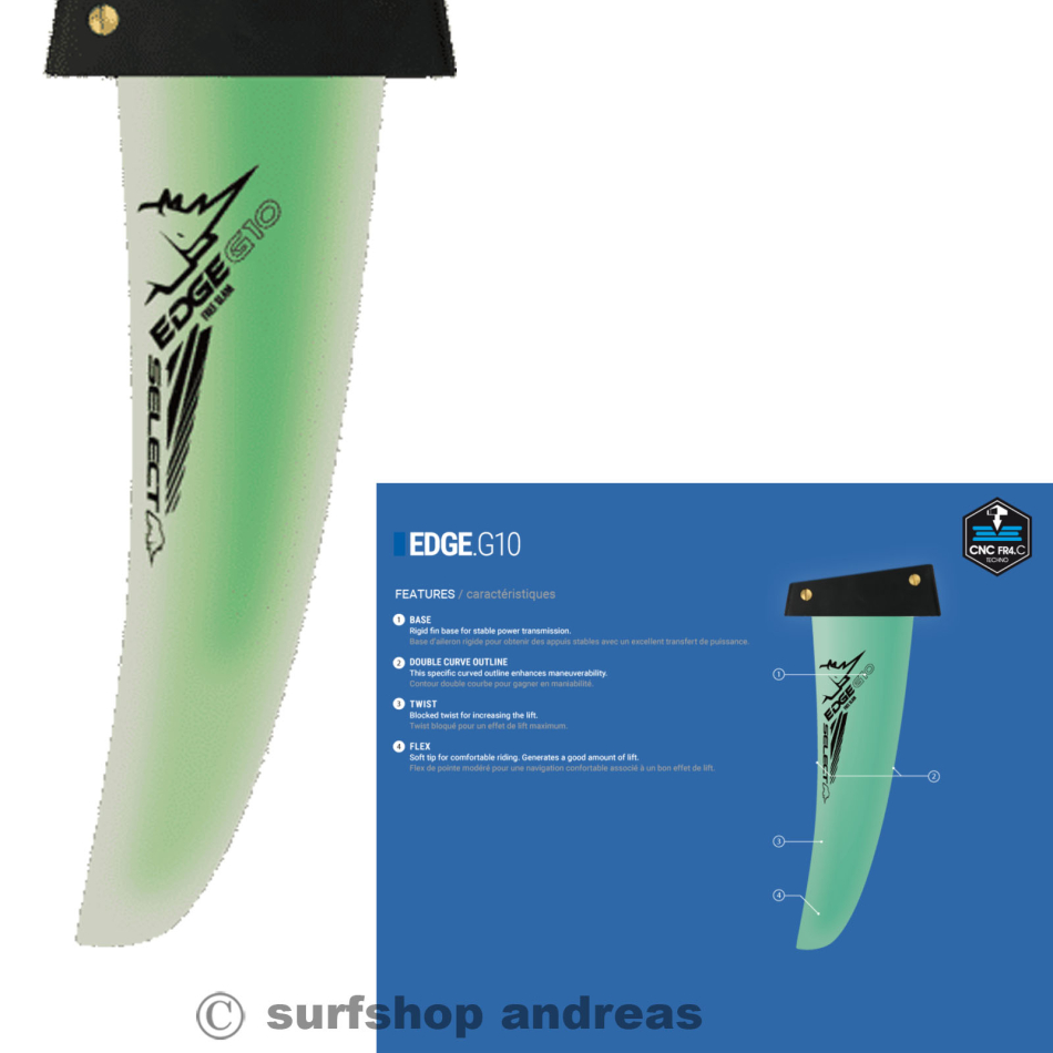 SELECT Edge G10 Deep Tuttle Box 2025 - Andreas Surfshop Kassel, 129,0