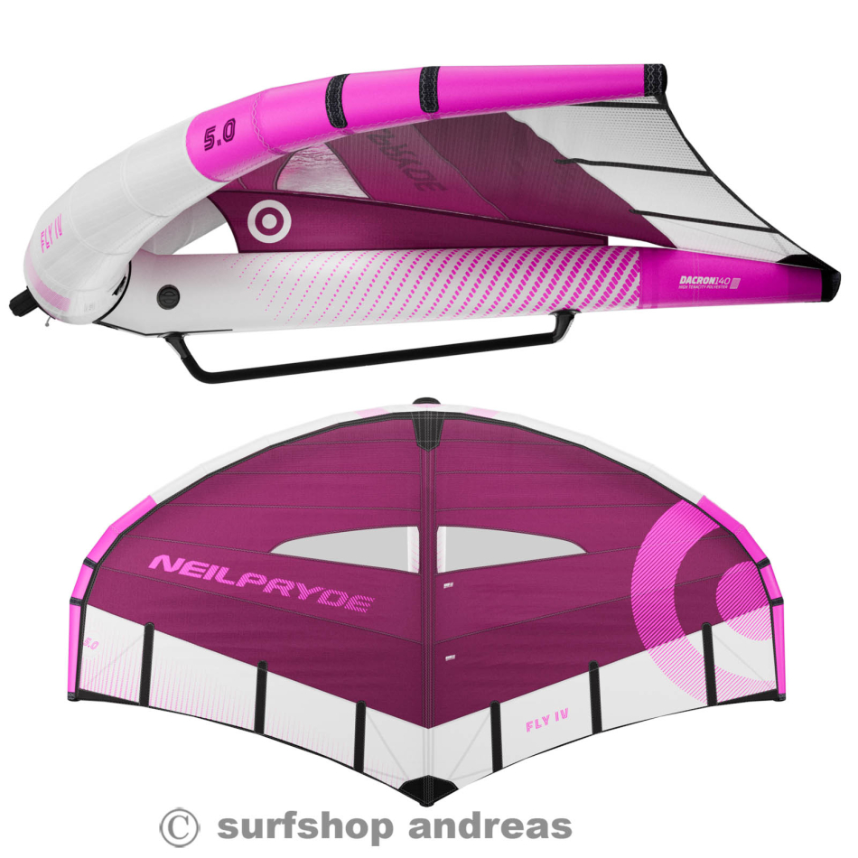 NeilPryde Fly IV 2026 Wing Boom C4 Berry-Pink 4,0m² - Andreas Surfsho